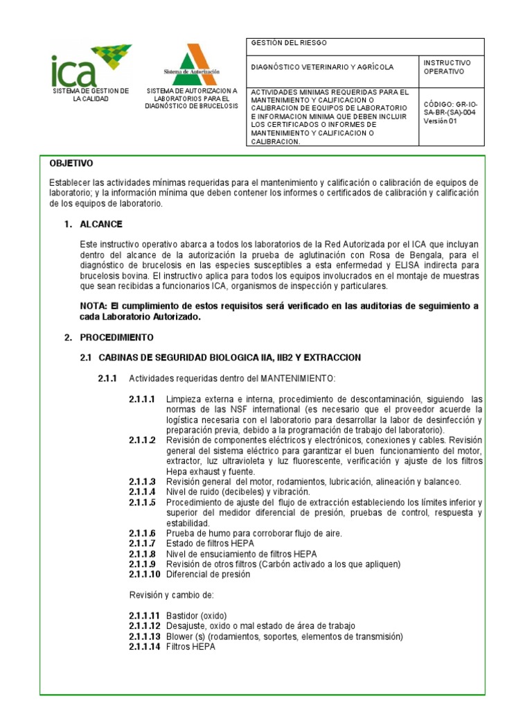 Documento ICA | PDF | Calibración | Esterilización (Microbiología)