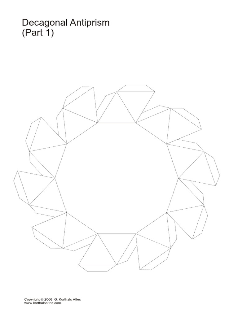 Decagonal Antiprism (Part 1) | PDF