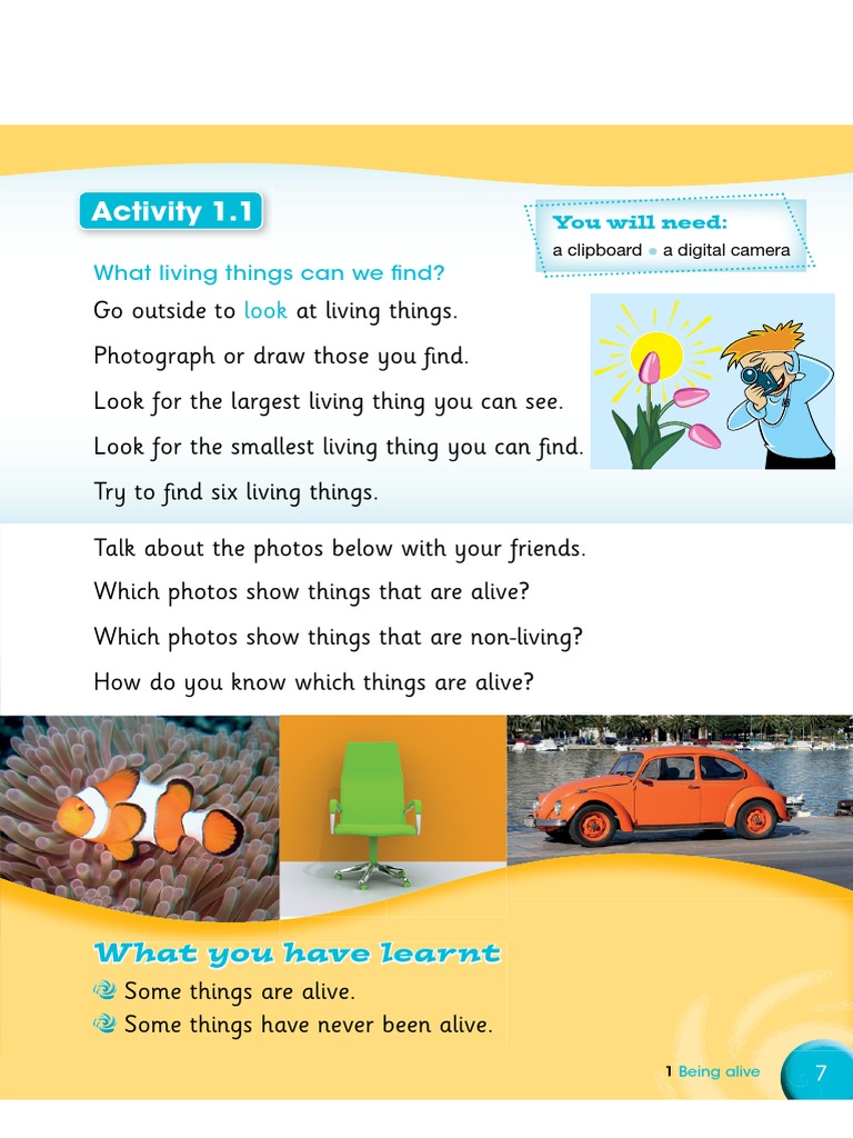 Exploring Living Things Outdoors | PDF