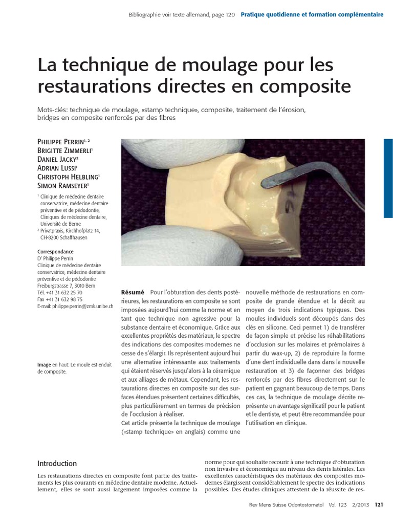 Technique Moulage | PDF | Dentiste | Silicone