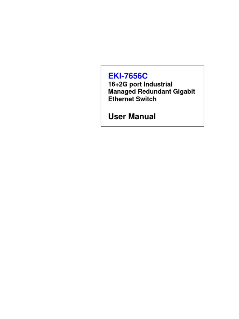 EKI 7656C Manual | PDF | Command Line Interface | Electrical Connector