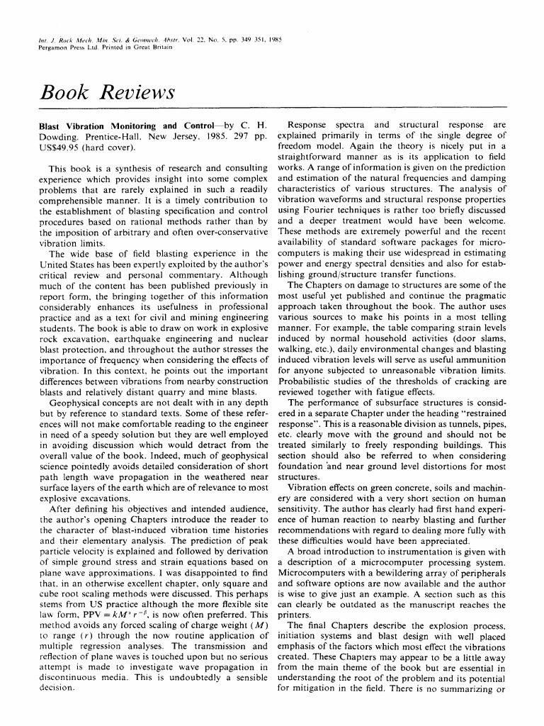 Blast Vibration Monitoring | PDF | Seismology | Earthquakes