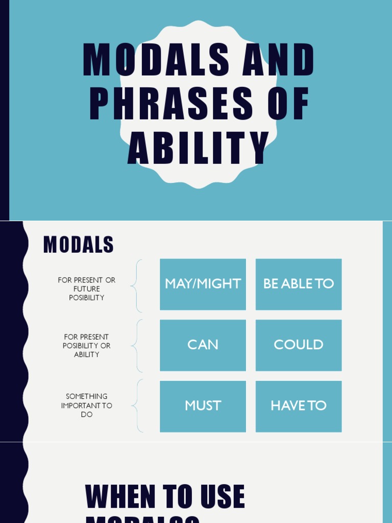 Understanding Modals of Ability | PDF | Communication | Linguistics