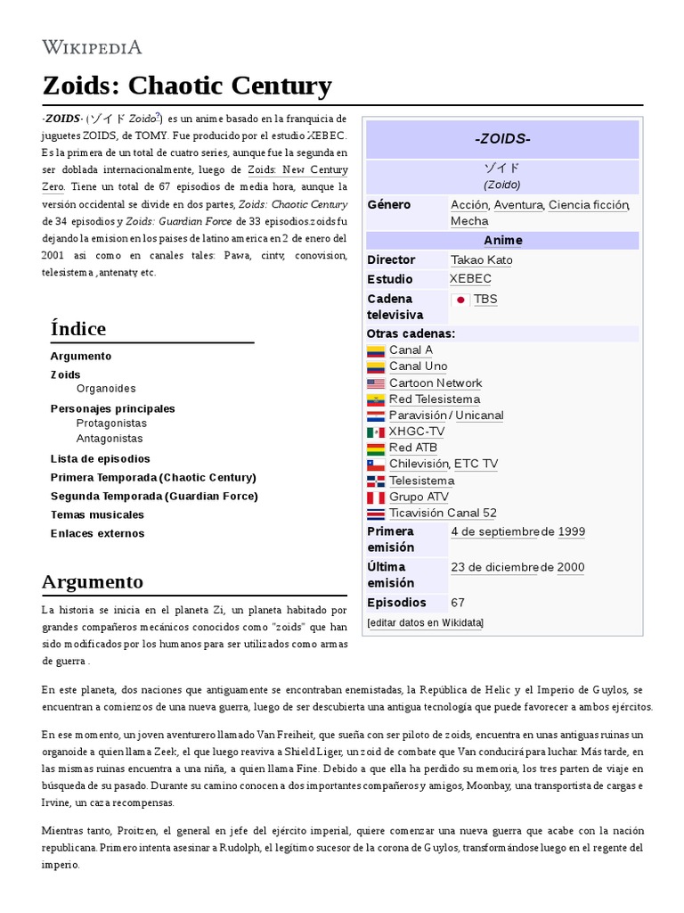 Zoids Chaotic Century | PDF