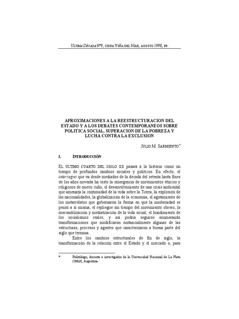Julio Sarmiento | PDF | Capitalismo | Estado (política)
