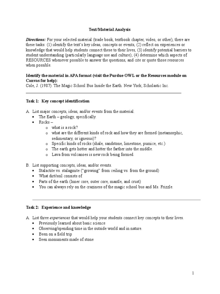 339 Childrens Book Analysis Magic School Bus | PDF | Reading ...