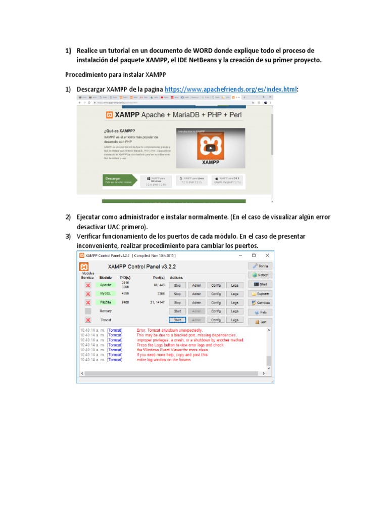 Instalación Xampp | PDF