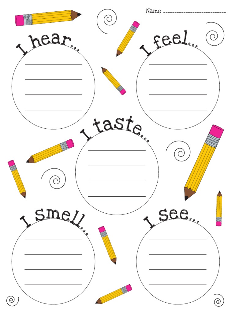 Five Senses Chart | PDF