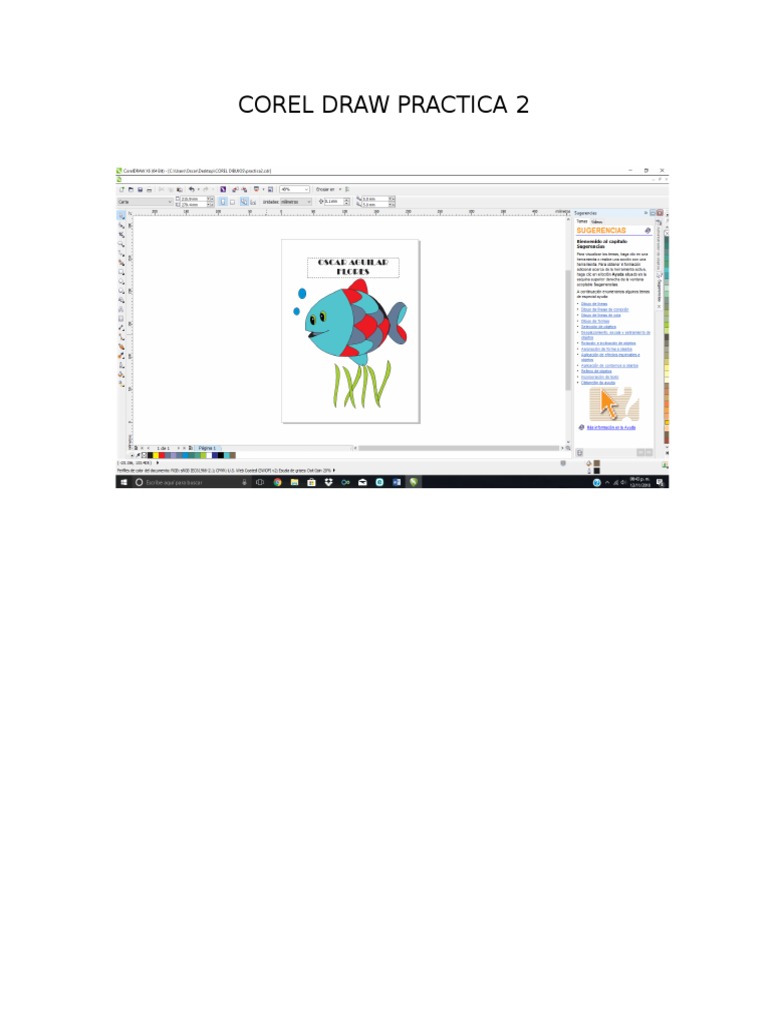 Corel Draw Practica 2 | PDF