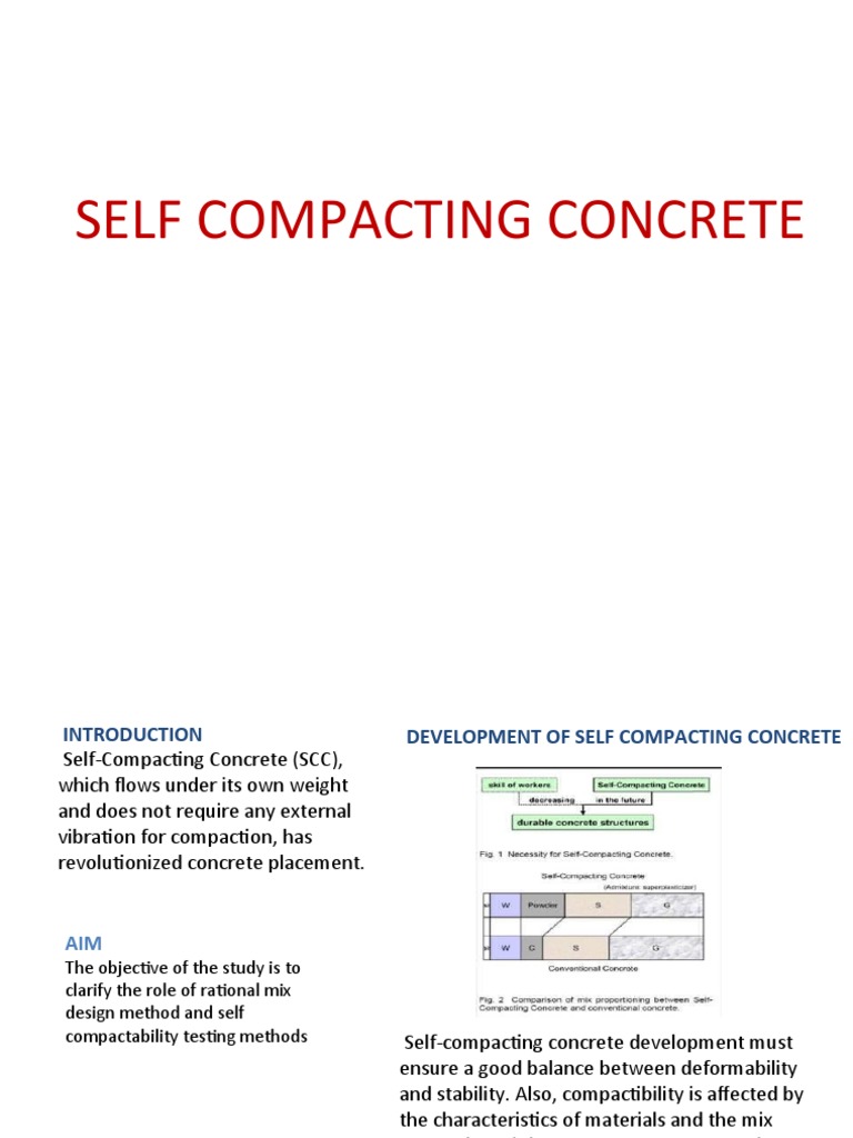 SCC Poster | PDF | Concrete | Materials