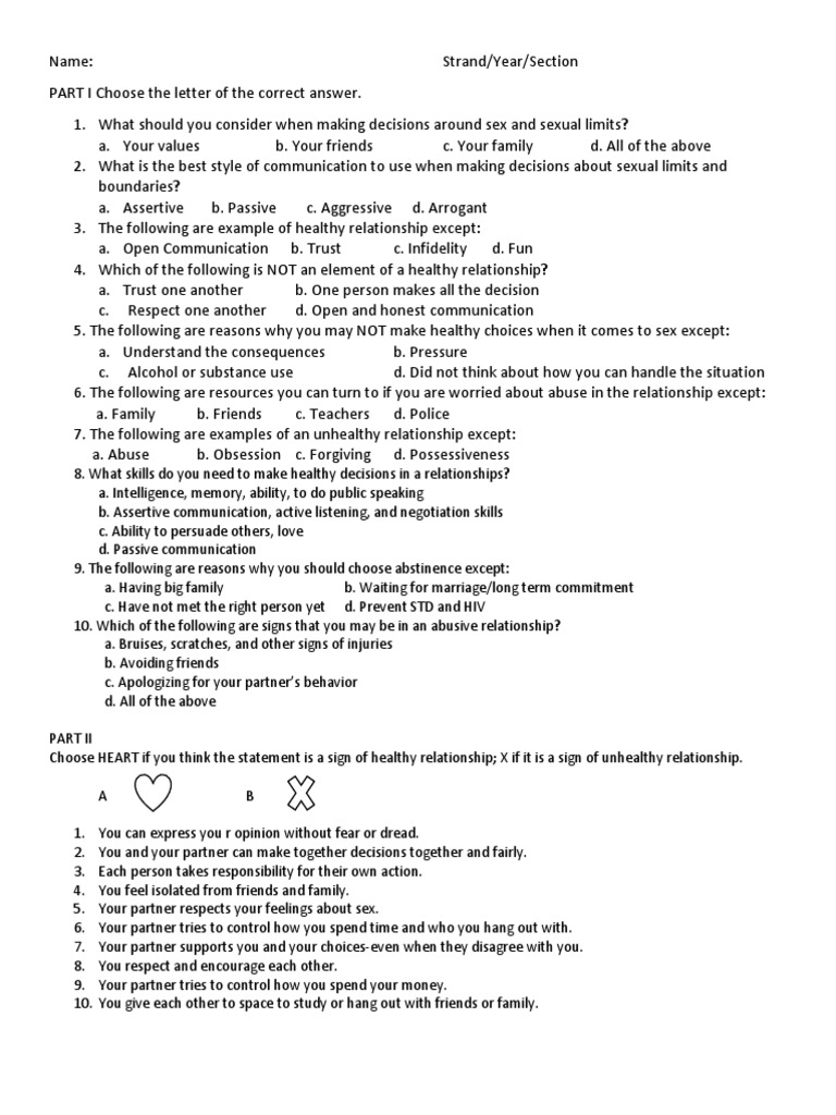 Quiz Personal Development | PDF | Family | Social Psychology