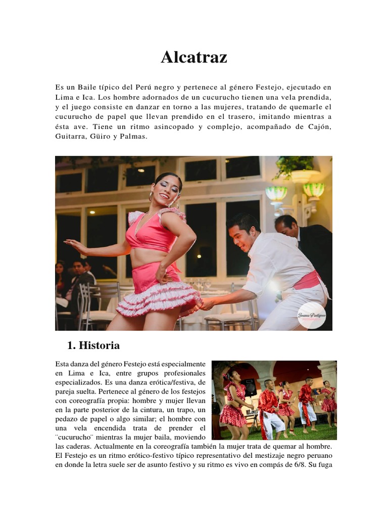 Danza Alcatraz: Festejo Peruano | PDF | Las artes escénicas | Bailes