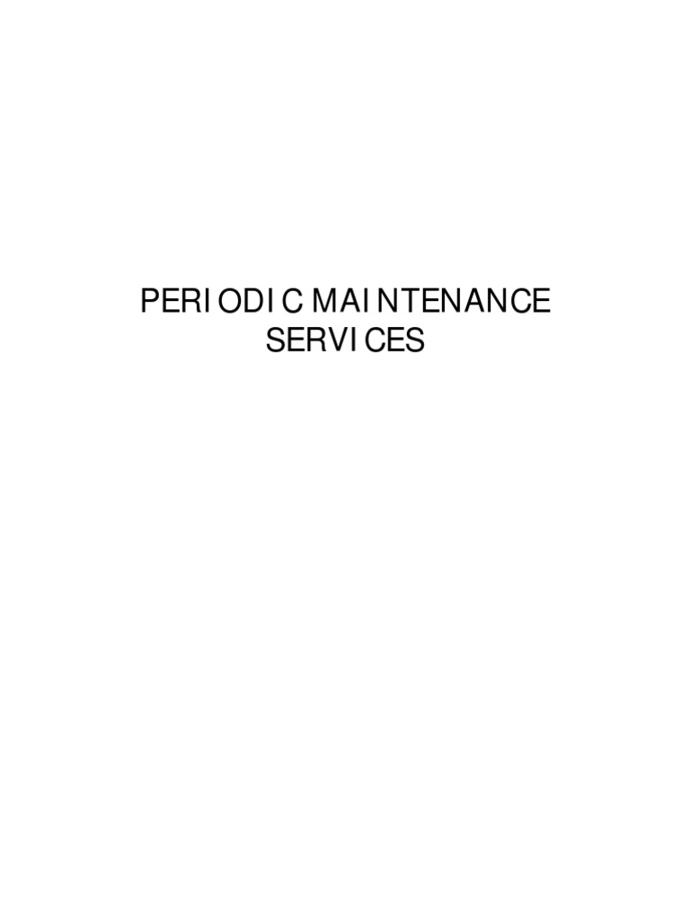 PM Periodic Maintenance | PDF | Belt (Mechanical) | Motor Oil