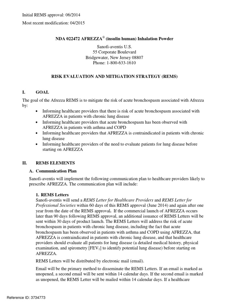 Orig 1 S 002 Rems | PDF | Chronic Obstructive Pulmonary Disease | Asthma