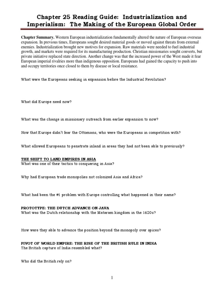 History Students' Guide to Imperialism | PDF | Imperialism | Colonialism