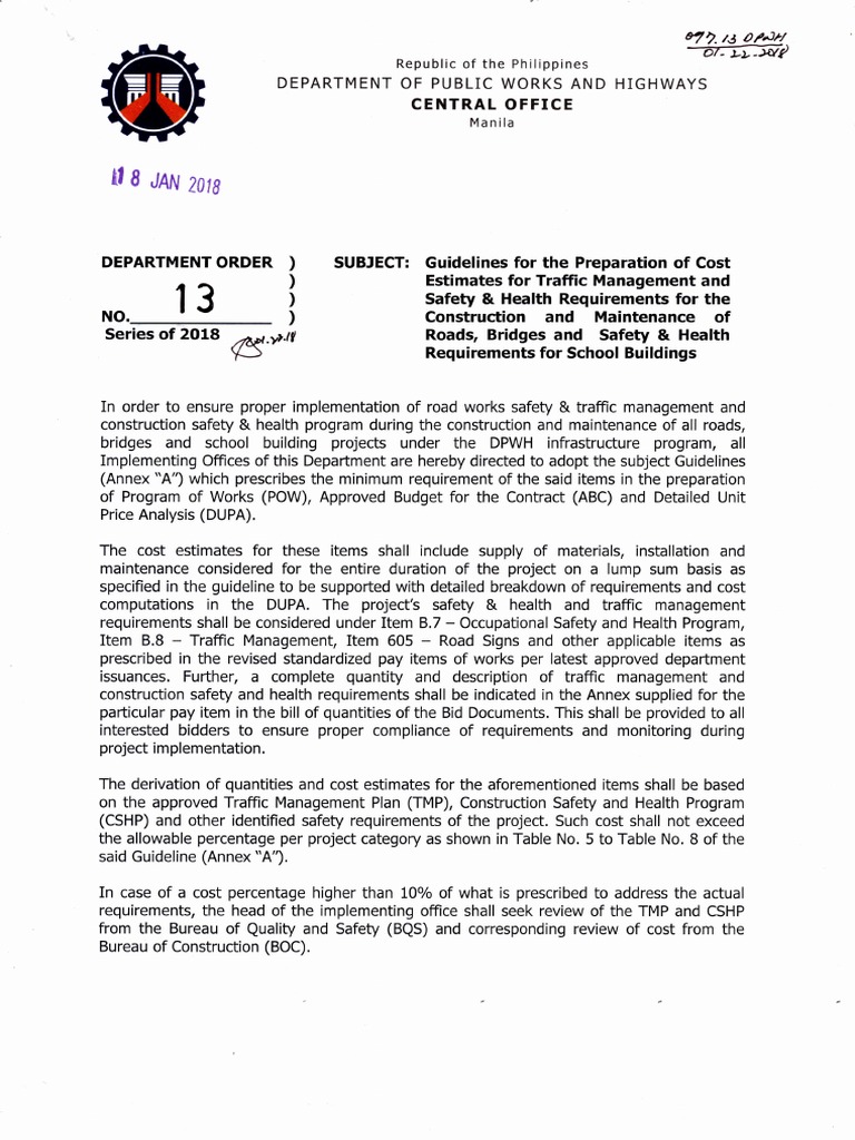 DPWH | PDF | Personal Protective Equipment | Road