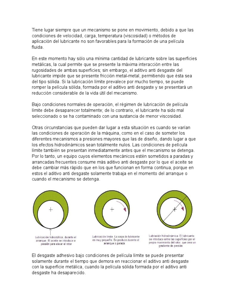 Lubricacion Limite | PDF | Lubricante | Fatiga (material)