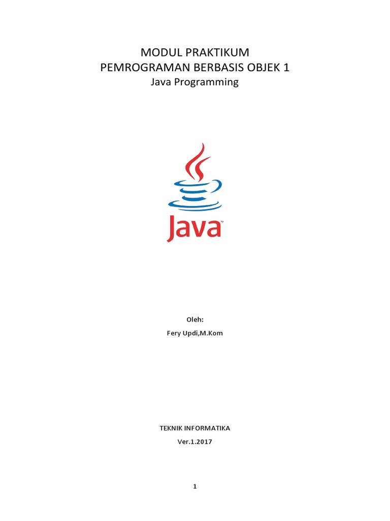 Modul Praktikum Pbo 1 | PDF | Komputer