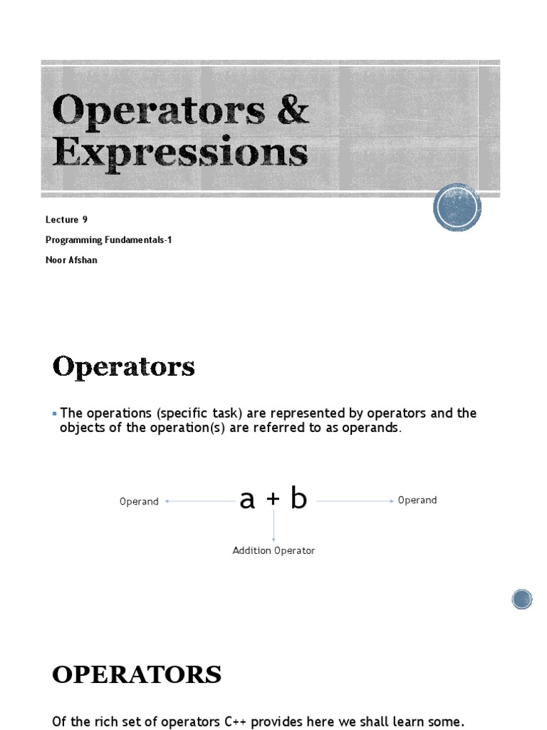 Programming Fundamentals-1 Noor Afshan | Download Free PDF | Arithmetic ...