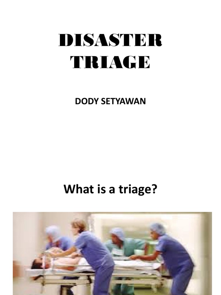 Disaster Triage | Emergency Department | Medicine