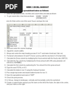 50 Ms Excel Assignments PDF For Practice | PDF | Fruit | Vegetables