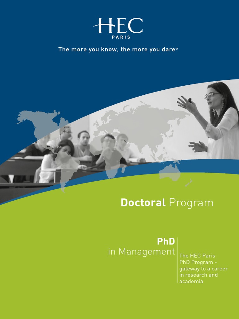 HEC Brochure | PDF | Doctor Of Philosophy | Thesis