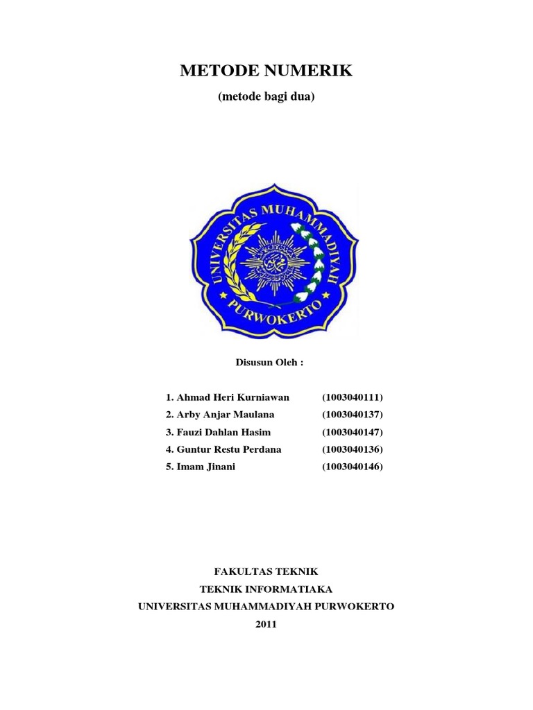 Metode Numerik | PDF | Metode & Bahan Ajar | Sains & Matematika