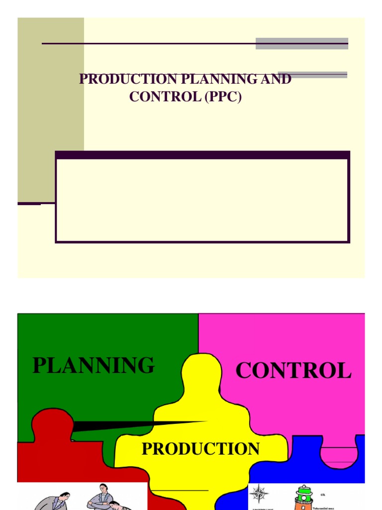 Production Planning Control | PDF | Business Process | Supply Chain ...