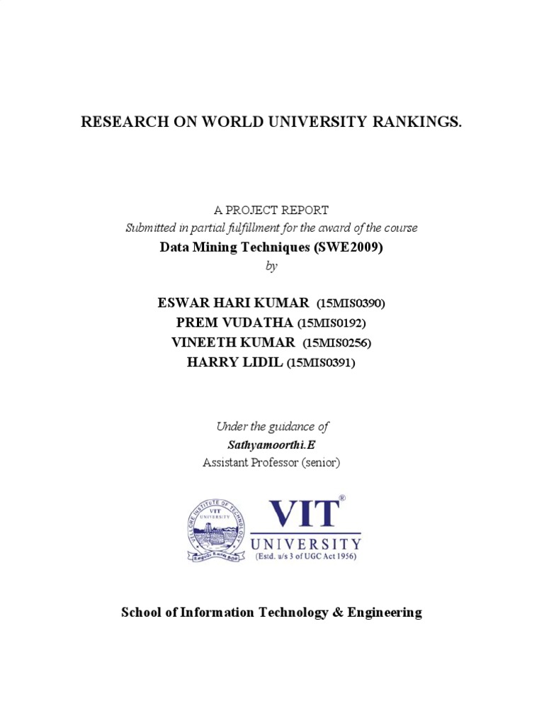 Times University Ranks DataSet Analysis | PDF | Cluster Analysis ...