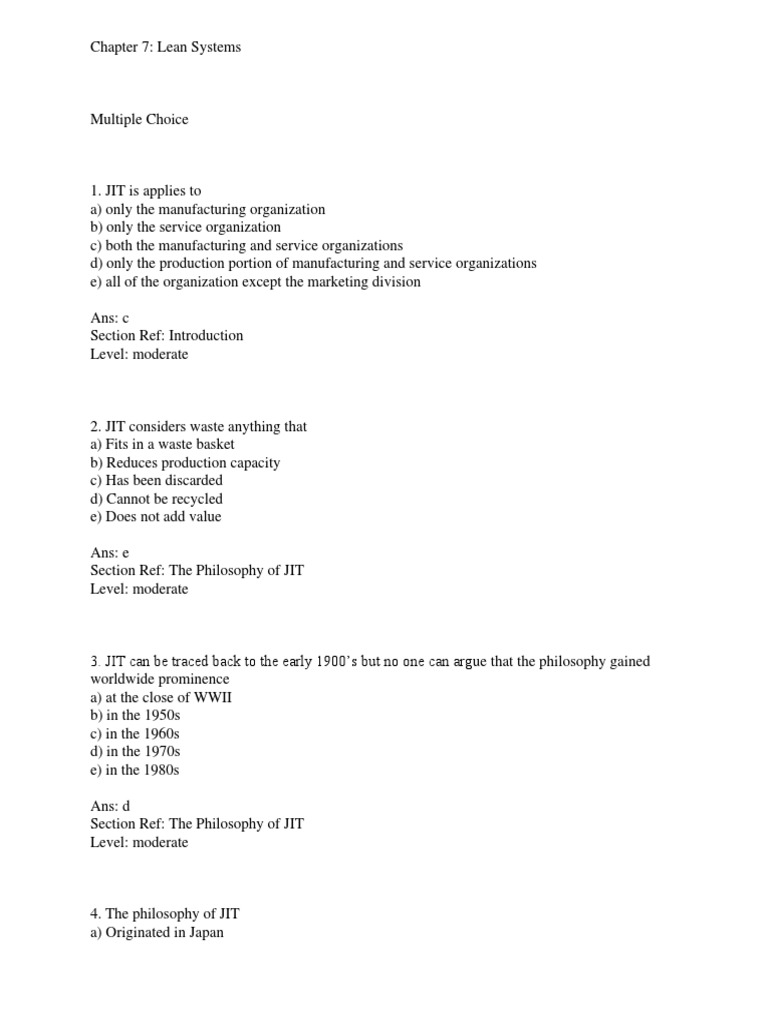 Chapter - 7.pdf Filename UTF-8''Chapter 7-1 | PDF | Lean Manufacturing ...