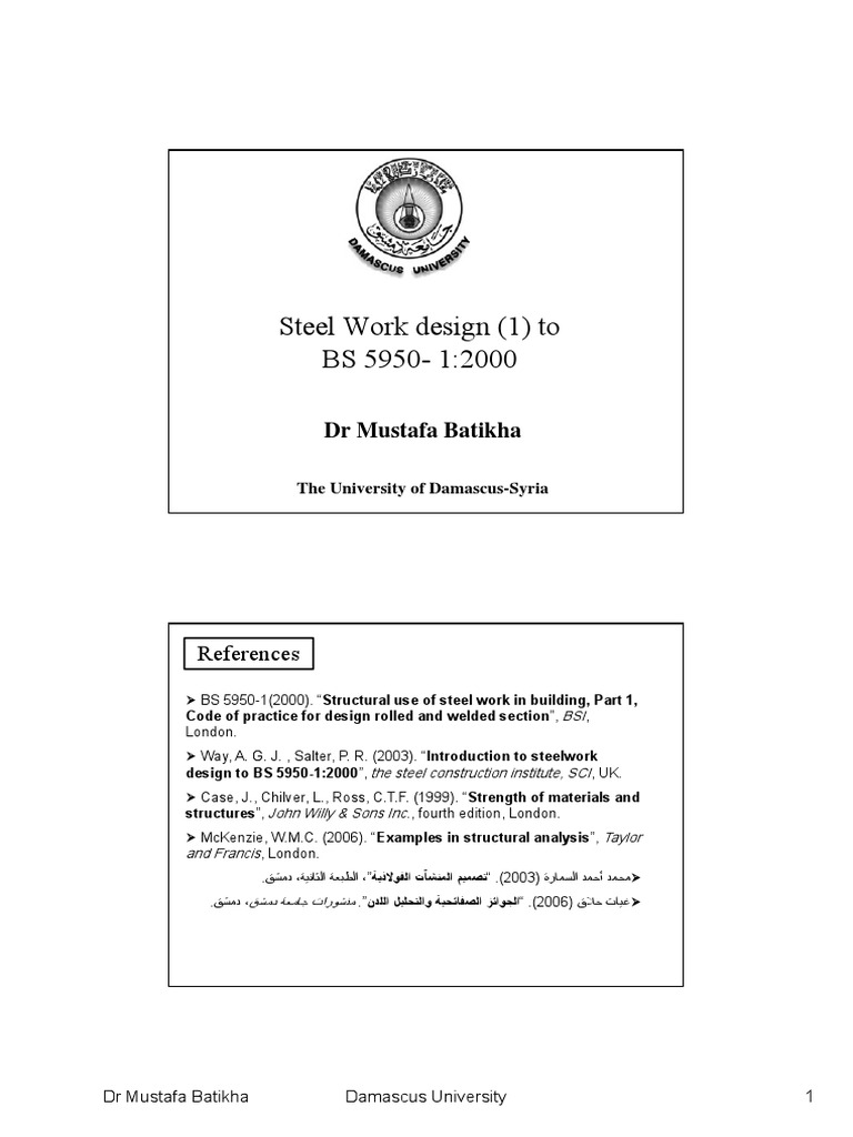 Steel Work Design PDF | PDF | Buckling | Elasticity (Physics)
