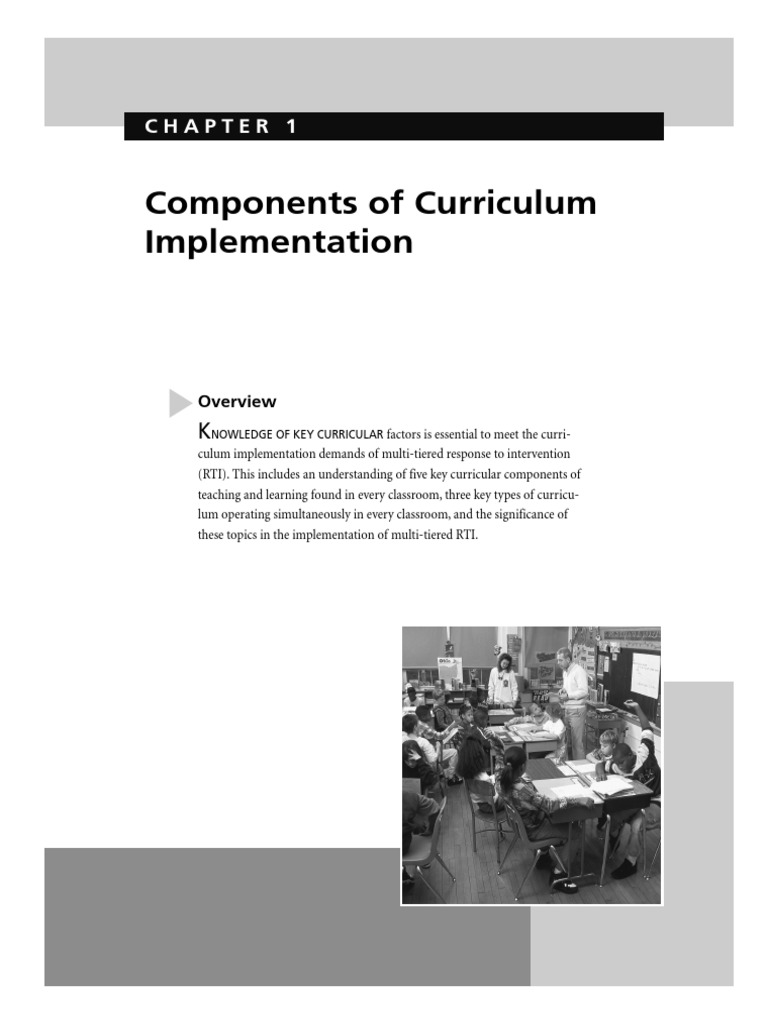 Components of Curriculum PDF | PDF | Curriculum | Teachers