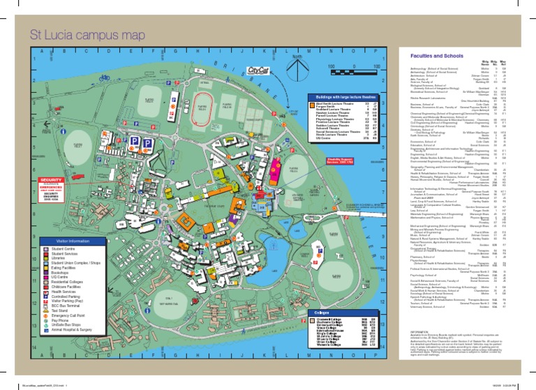UQ St Lucia Campus Map Overview | PDF