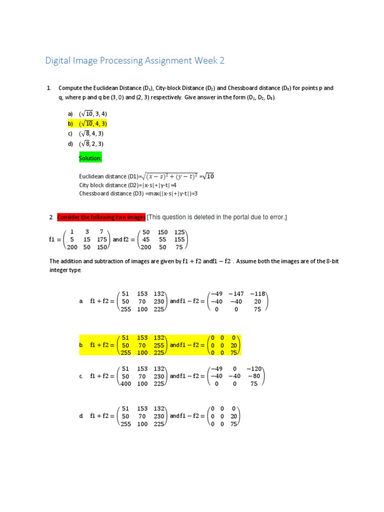Digital Image Processing Tasks | PDF | Theoretical Computer Science ...