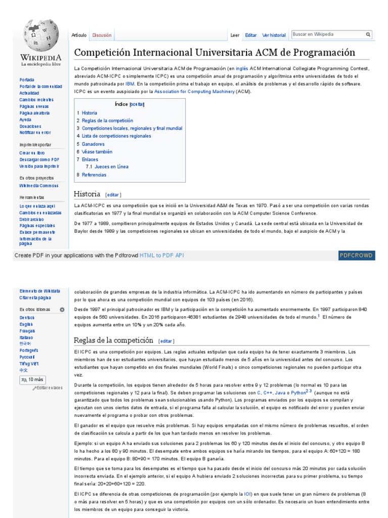 Acm Icpc | PDF | Informática | Software