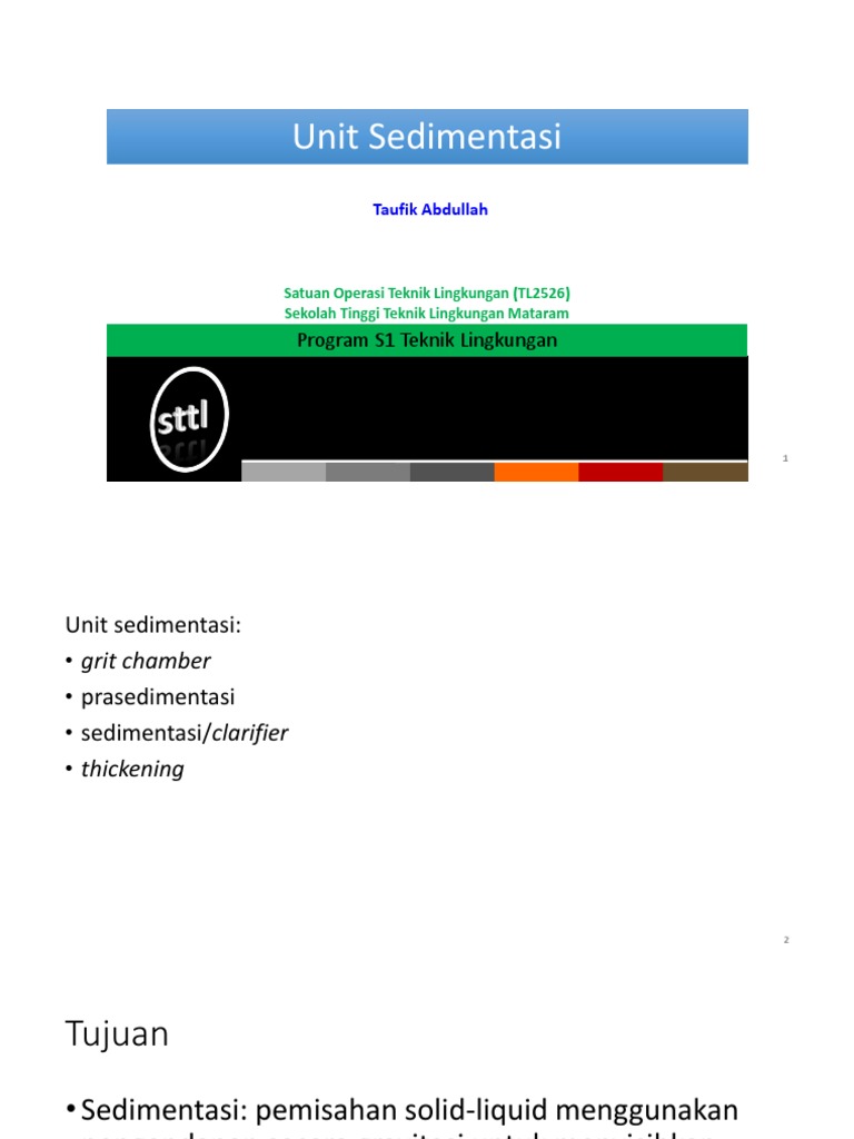 Bab 5 Unit Sedimentasi | PDF
