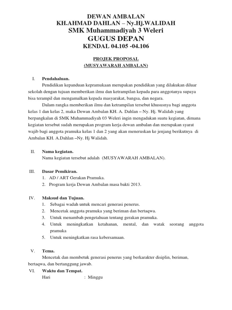 Motivasi dan Tujuan Dewan Ambalan | PDF