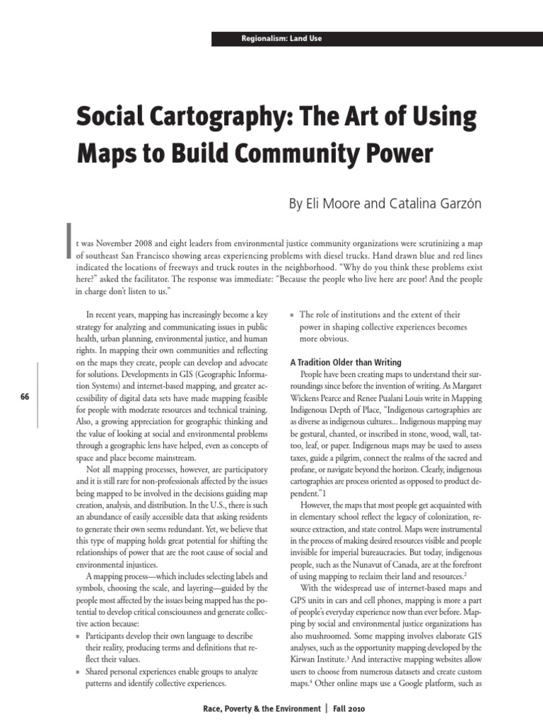 Social Cartography - Moore - Garzon.17-2 PDF | PDF | Cartography | Map
