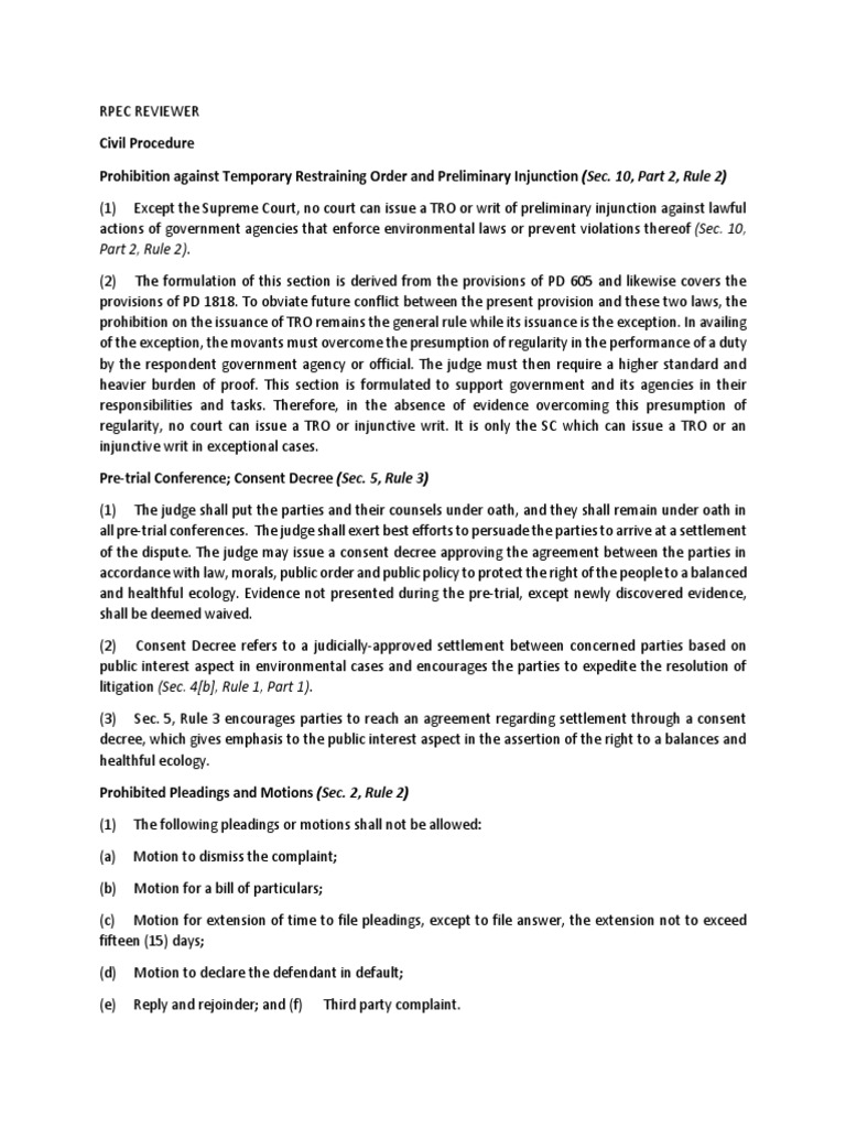 Rpec Reviewer | PDF | Arraignment | Plea Bargain