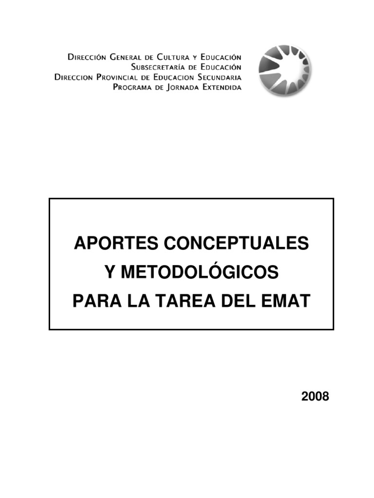 Documento EMAT FINAL | PDF | Maestros | Aprendizaje