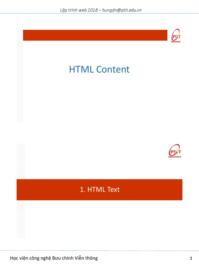 Slides 1 | PDF | Hyperlink | Html Element