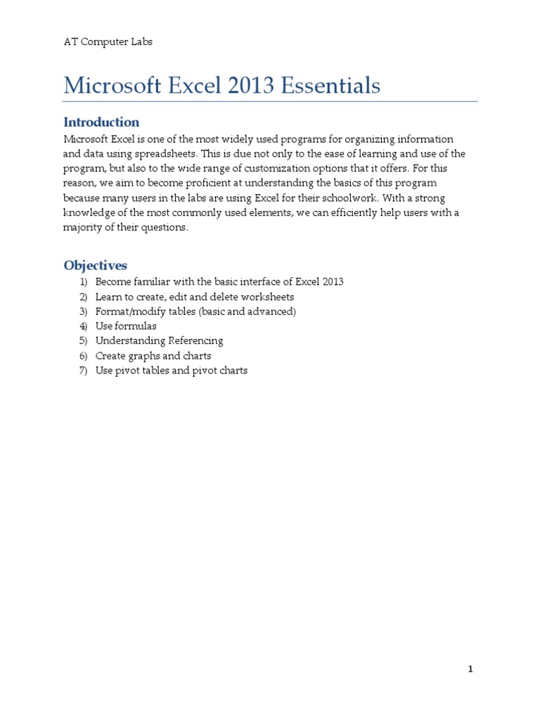Basic Excel Learning | PDF | Microsoft Excel | Spreadsheet