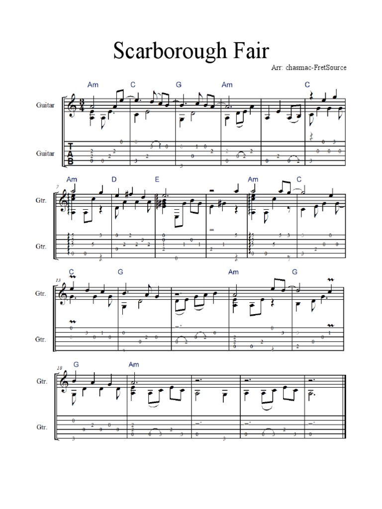 Scarborough Fair PDF | PDF