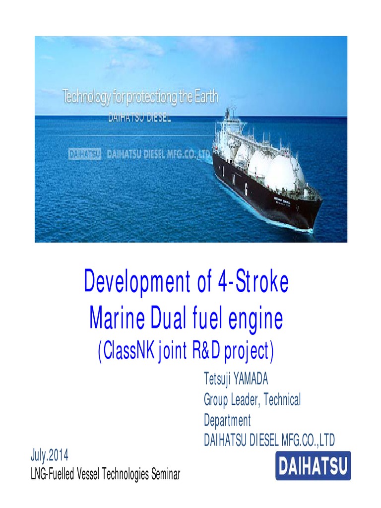 3 Development of 4-Stroke Marine Dual Fuel Engine | PDF | Diesel Engine ...