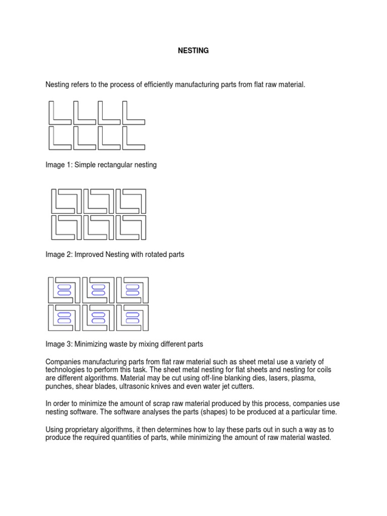 Nesting | PDF | Sheet Metal | Inventory