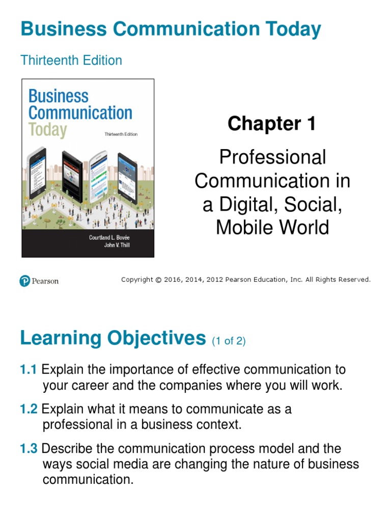 Business Communication Today: Professional Communication in A Digital ...