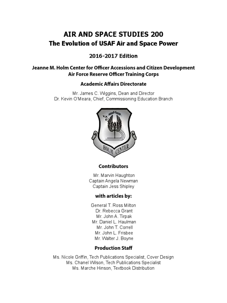 T-213 - The Evolution of USAF Air and Space Power | PDF | Wright ...