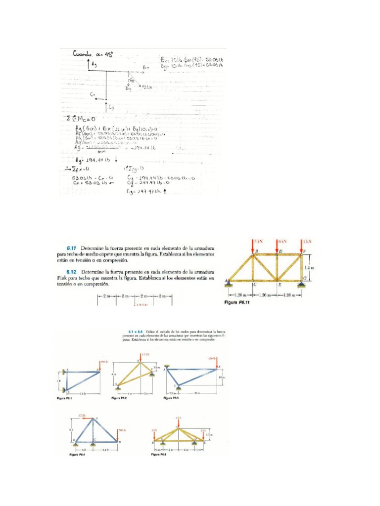 Ejercicios Examen Estatica | PDF