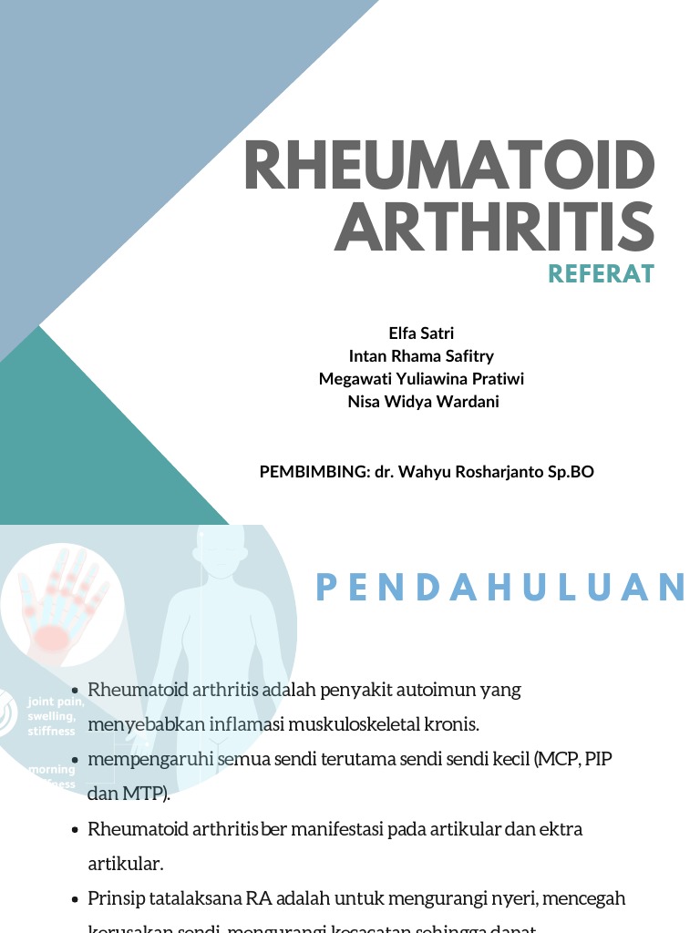 Rheumatoid Arthritis Presentation Pdf Pdf 2734