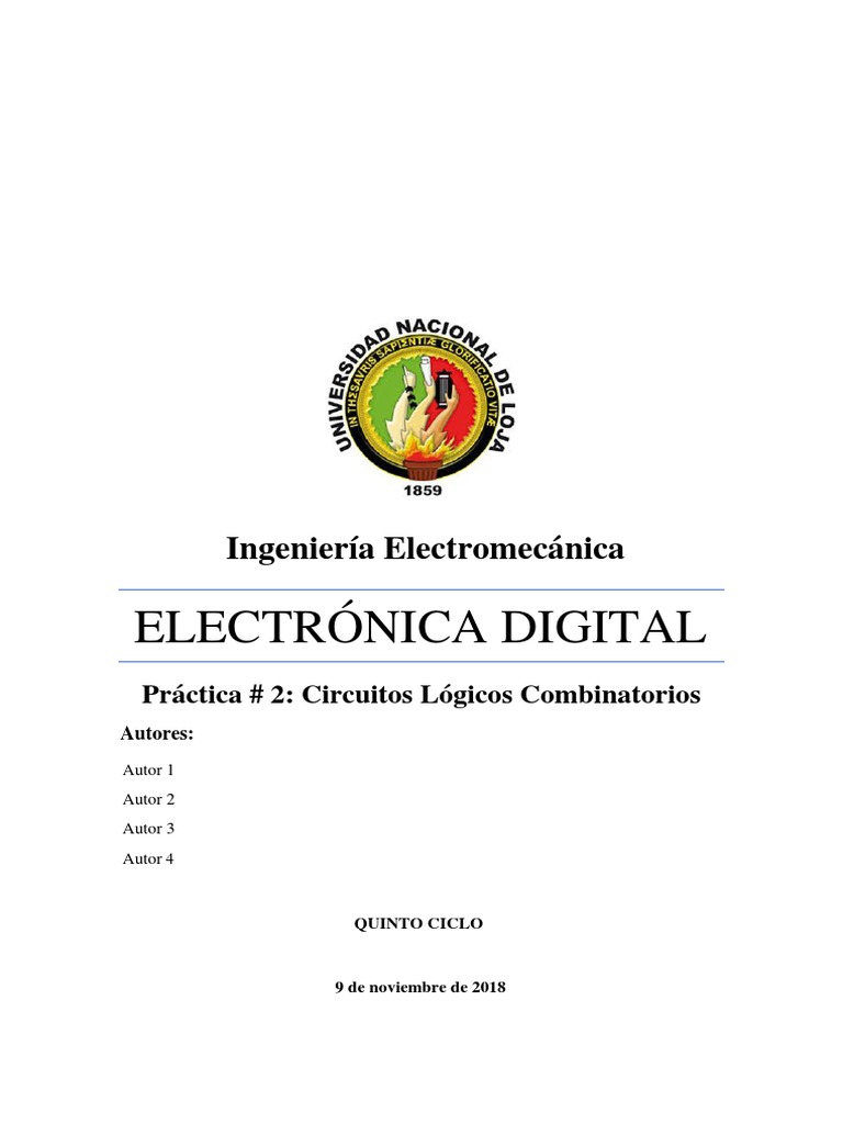 Electro Digital Pract 2 | PDF | Sistema de control | Electrónica